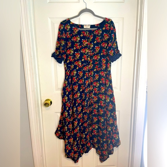 Bombay Paisley | Dresses | Bombay Paisley Boho Asymmetrical Hem Dress ...